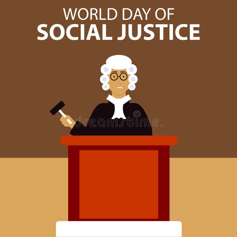 Illustration Vector Graphic of a Judge is Holding a Gavel on the Table ...