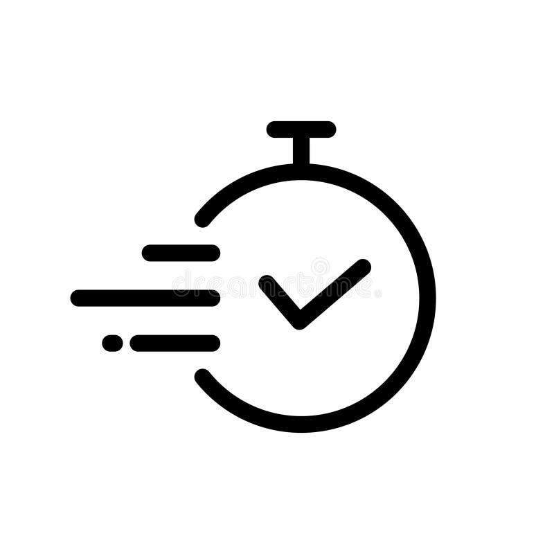 Time Icon Design. Quick Time Icon. Speed Time Vector Icon. Task Time ...