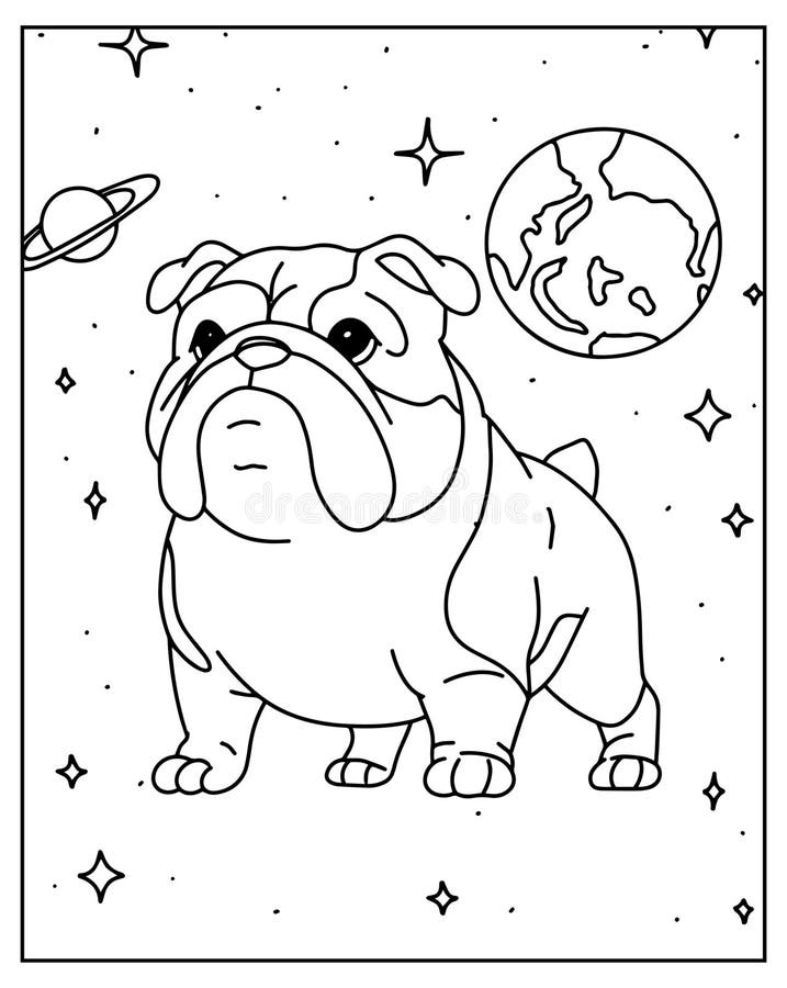 Coloring Book Bunny with Party Hat, Ice Cream Cone, and Ball, Ready for ...