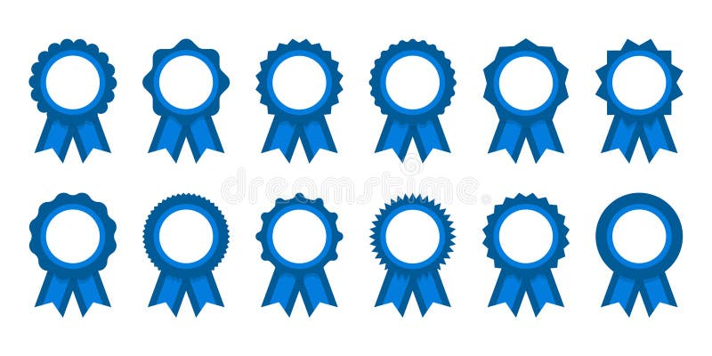 Medal Set with Ribbon. Set Premium Quality Badges with Ribbons ...