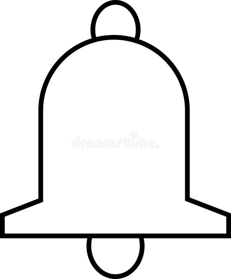 Notification Bell Icon stock illustration. Illustration of bell - 352629713