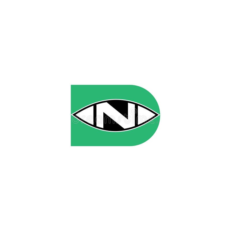 Professional ND DN Initial Monogram Letter Logo Design Stock Vector ...