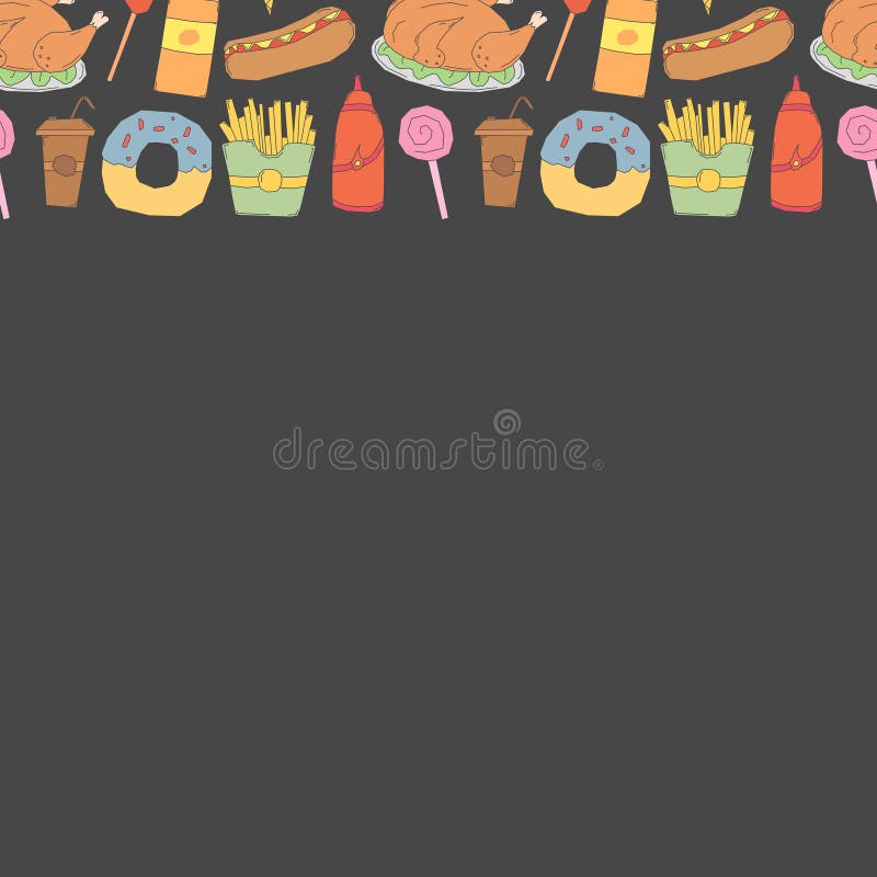 Fast Food Frame Stock Illustrations – 7,013 Fast Food Frame Stock ...