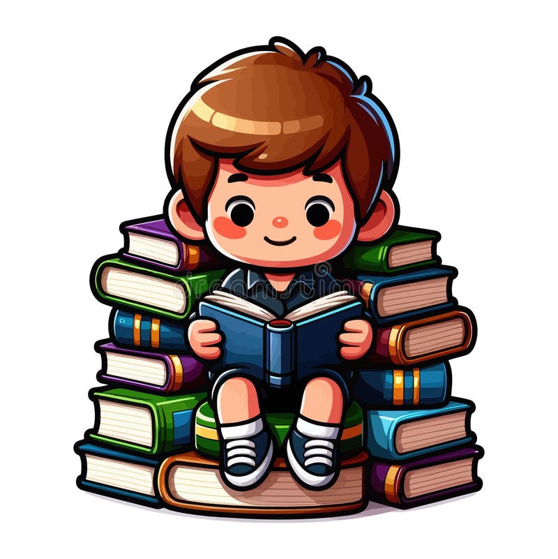 Little Bookworm Celebrating World Children S Book Day Stock ...