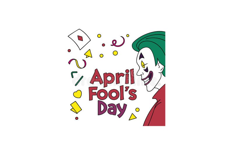 April Fool S Day, Template Design Symbol Vector Art Illustration Stock ...