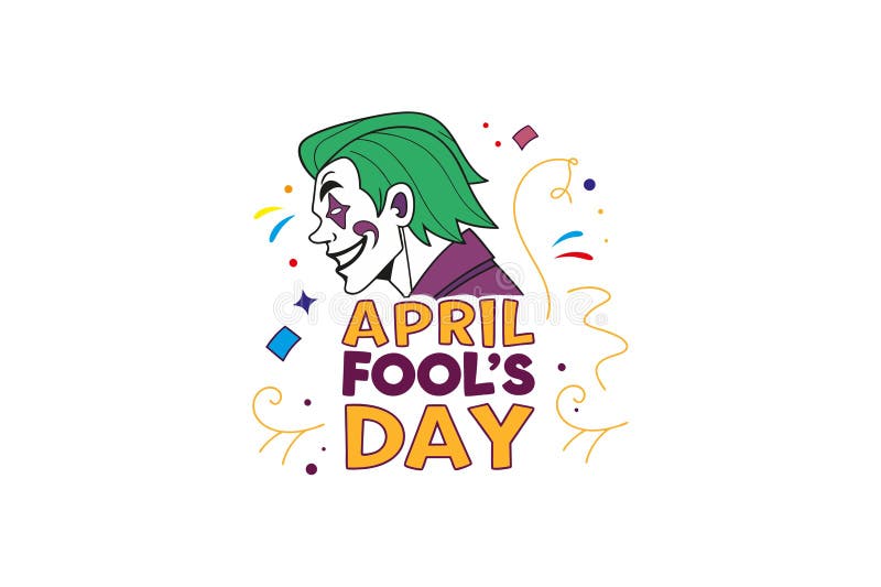 April Fool S Day, Template Design Symbol Vector Art Illustration Stock ...