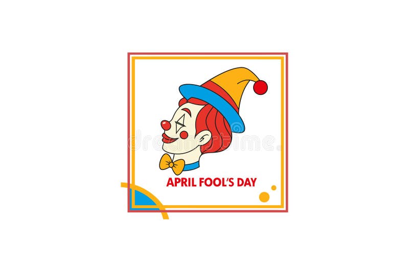 April Fool S Day, Template Design Symbol Vector Art Illustration Stock ...