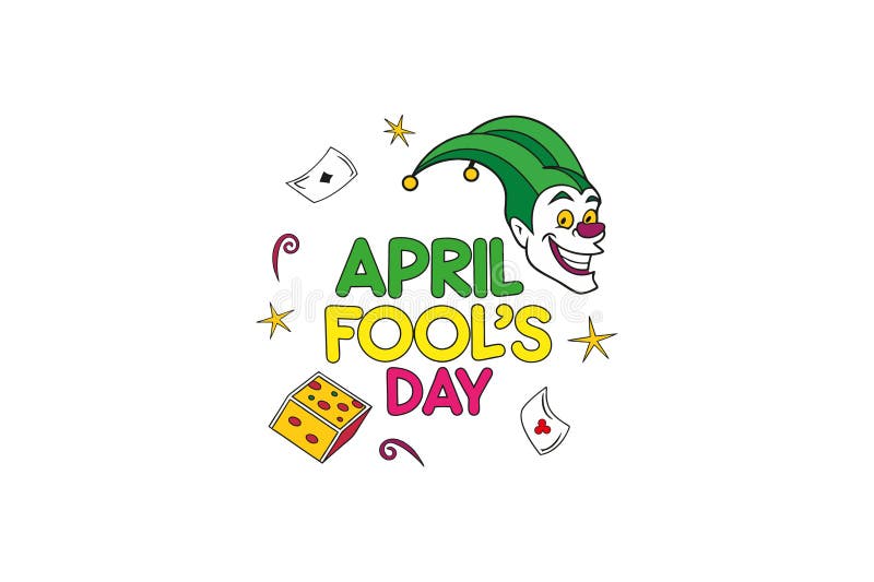 April Fool S Day, Template Design Symbol Vector Art Illustration Stock ...