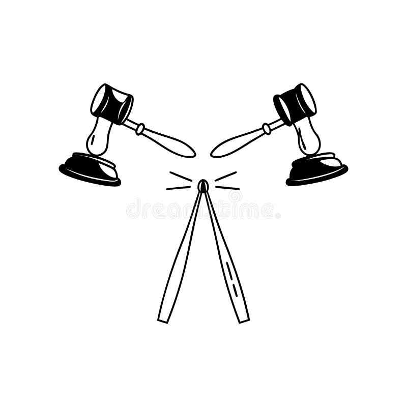 Opposite Day Element Silhouette Vector Art Stock Vector - Illustration ...