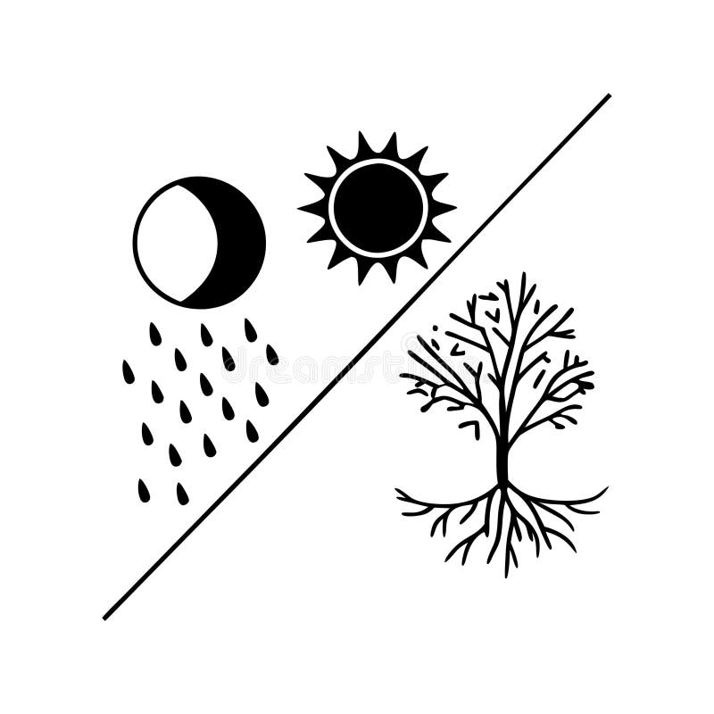 Opposite Day Element Silhouette Vector Art Stock Vector - Illustration ...