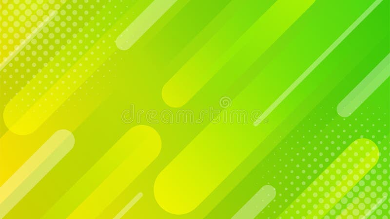 Bright Green-yellow Gradient Abstract Dynamic Background with Halftones ...