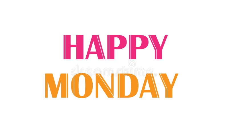 DAYS - Colourful Day Word - Monday Stock Illustration - Illustration of ...