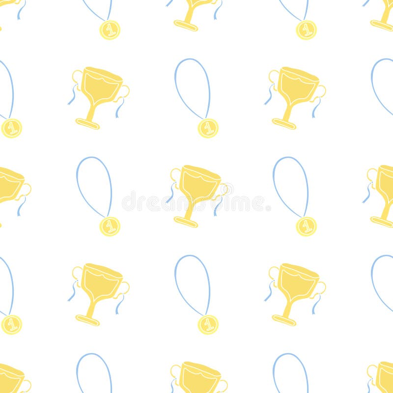 Seamless Sport Pattern. Background with Sports Icons Stock Vector ...