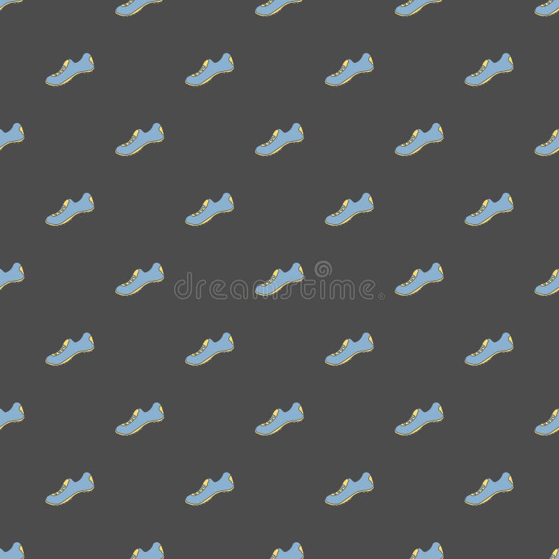 Seamless Football Boots Pattern. Background with Sports Icons Stock ...