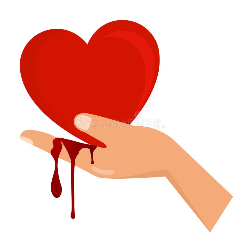 Broken Heart, Betrayal in Love Vector Illustration Stock Illustration ...