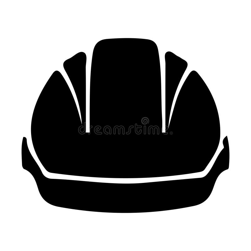 Helmet Construction Tool Isolated Icon Vector Illustration Design Black ...
