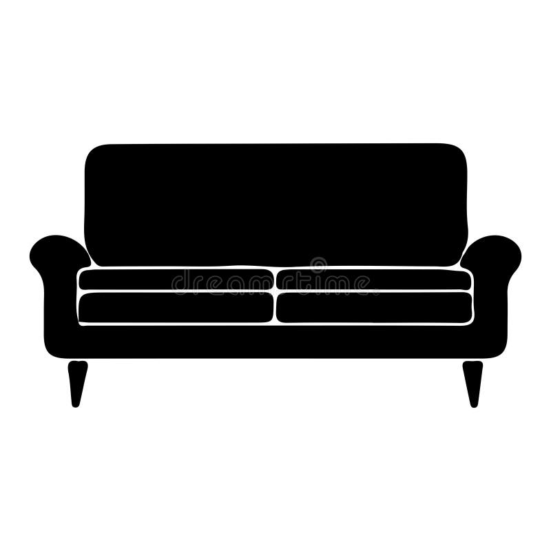 Sofa Icon. Simple Illustration of Sofa Vector Icon for Web 04 Stock ...