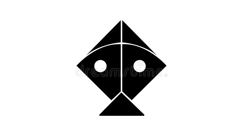 Kite icon stock illustration. Illustration of brown - 353643653