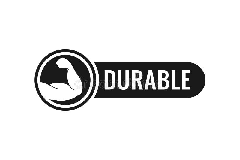 Durable Icon Vector. Durable Label Sign Stock Vector - Illustration of ...