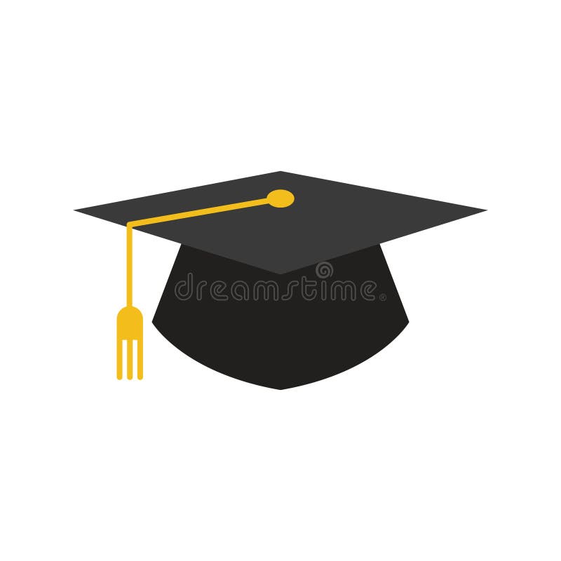 Graduation Hat Icon for Ceremony. University Academic Graduation Caps ...