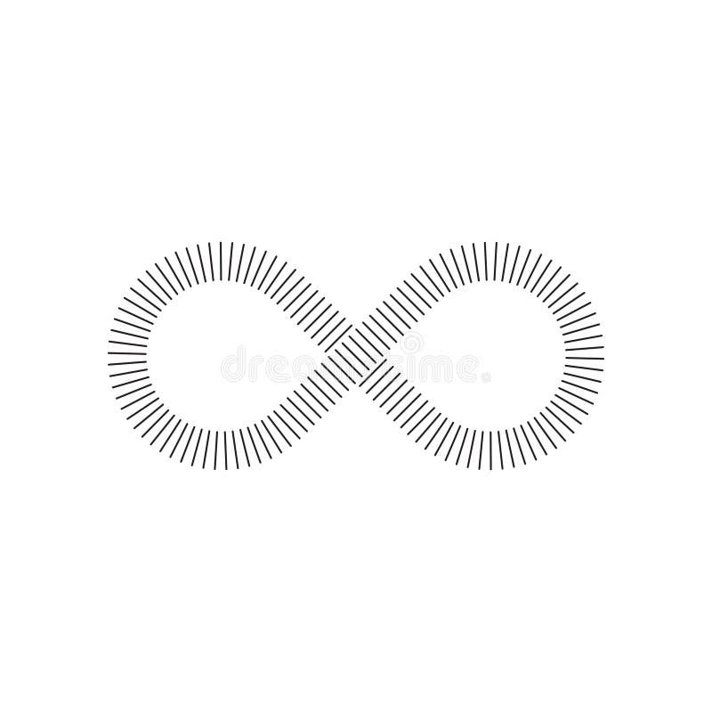 Infinity Symbol with Lines Symbol Icon, Eternal, Limitless, Endless ...