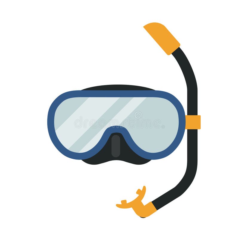 Scuba Diving Mask with Snorkel Tube for Breathing. Dive Equipment for ...