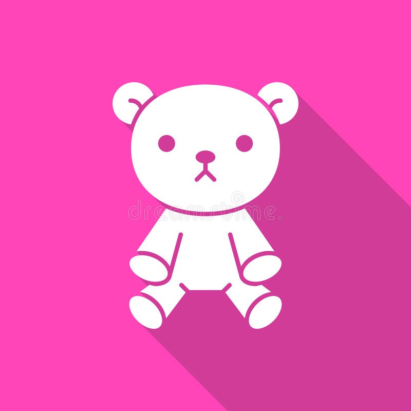 Cute Teddy Bear Toy Icon. Cute Stuffed Toy Symbol Stock Vector ...