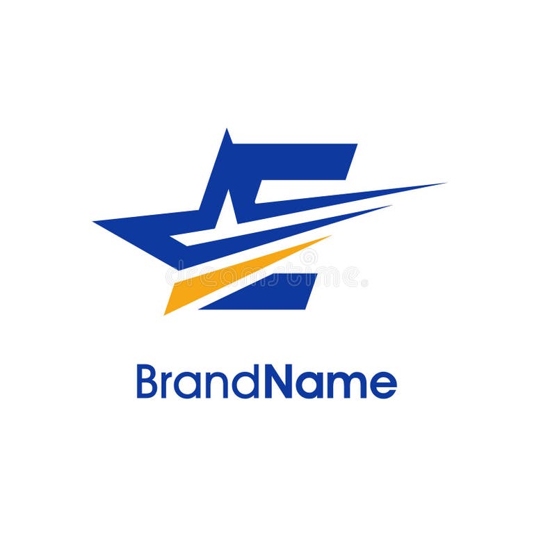 Stylish Initial E Motion Star Logo Stock Vector - Illustration of ...