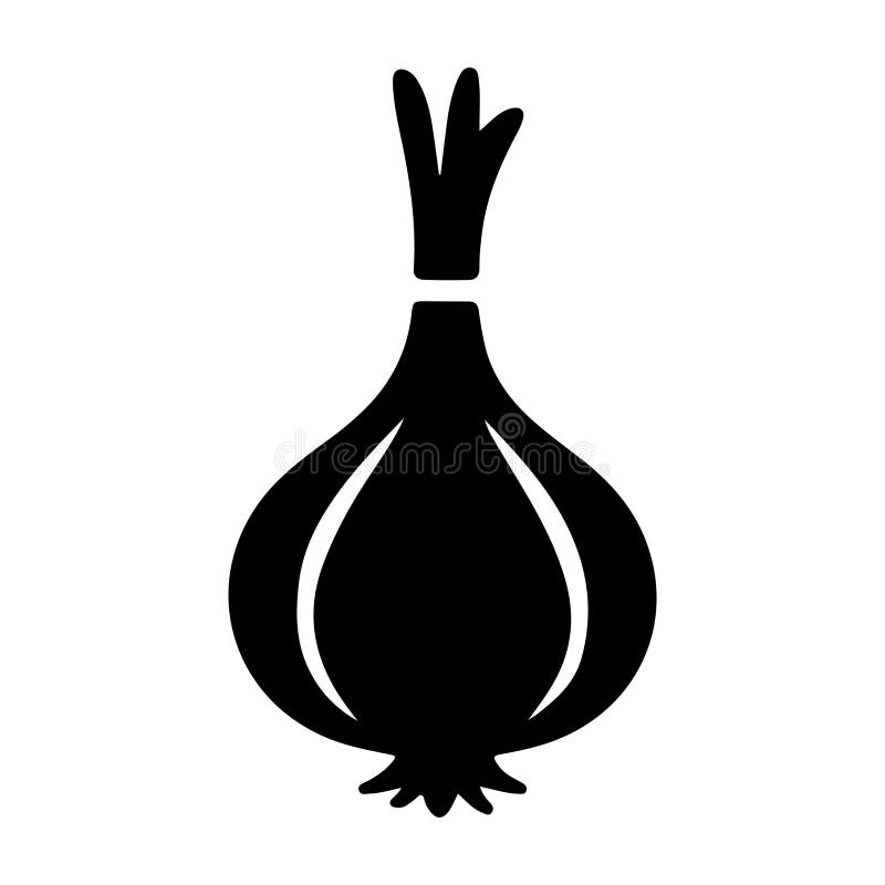 Stylized Onion Isolated Illustration Stock Vector - Illustration of ...