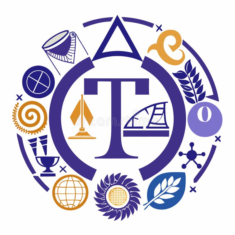 Greek Signs and Symbols Tattoo Different Greek Letter Stock ...