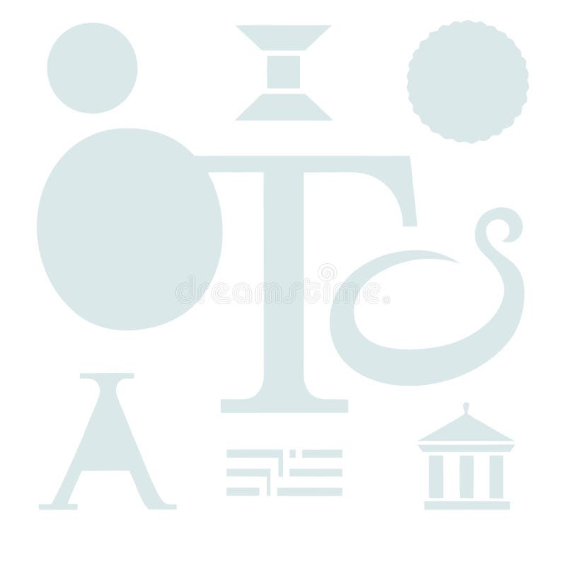 Greek Signs and Symbols Tattoo Different Greek Letter Stock ...