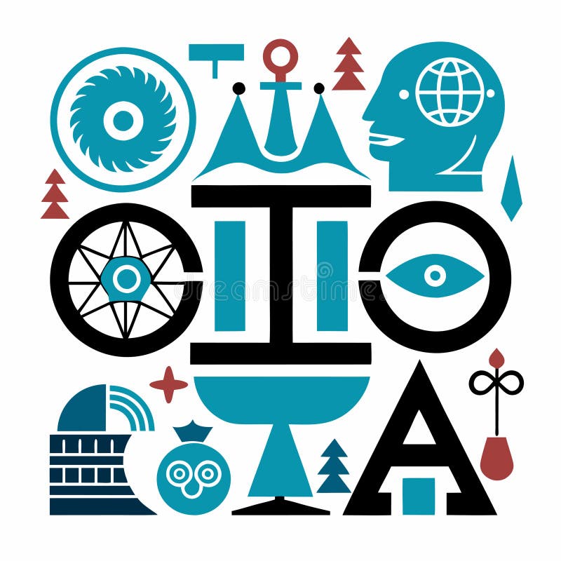 Greek Signs and Symbols Tattoo Different Greek Letter Stock ...