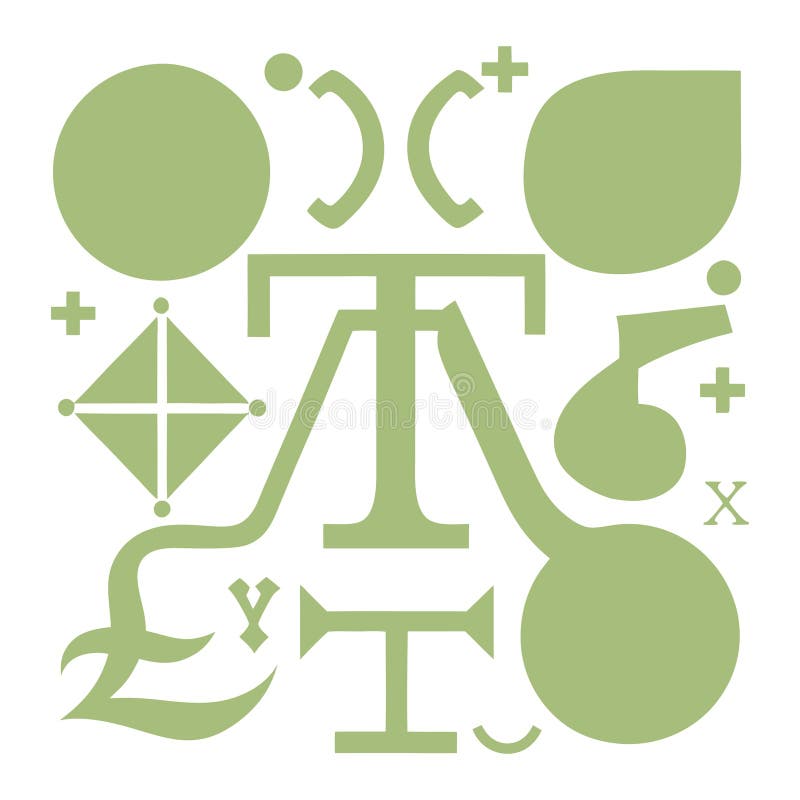 Greek Signs and Symbols Tattoo Different Greek Letter Stock ...