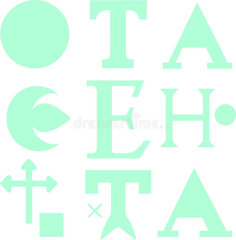 Greek Signs and Symbols Tattoo Different Greek Letter Stock ...