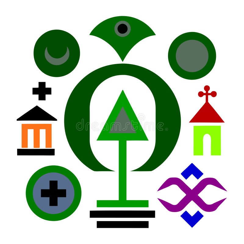 Greek Signs and Symbols Tattoo Different Greek Letter Stock ...