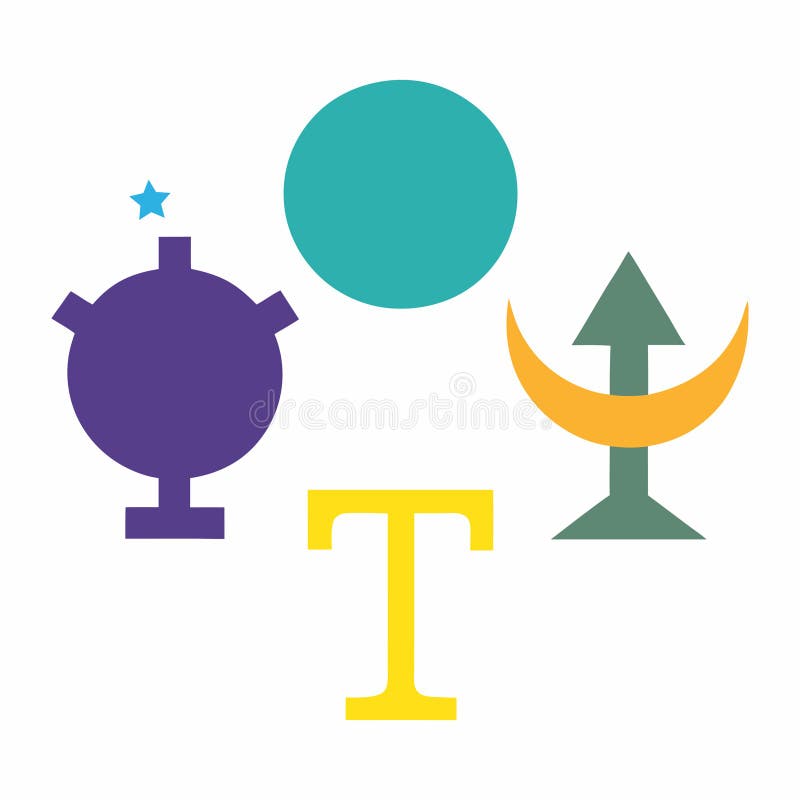 Greek Signs and Symbols Tattoo Different Greek Letter Stock ...