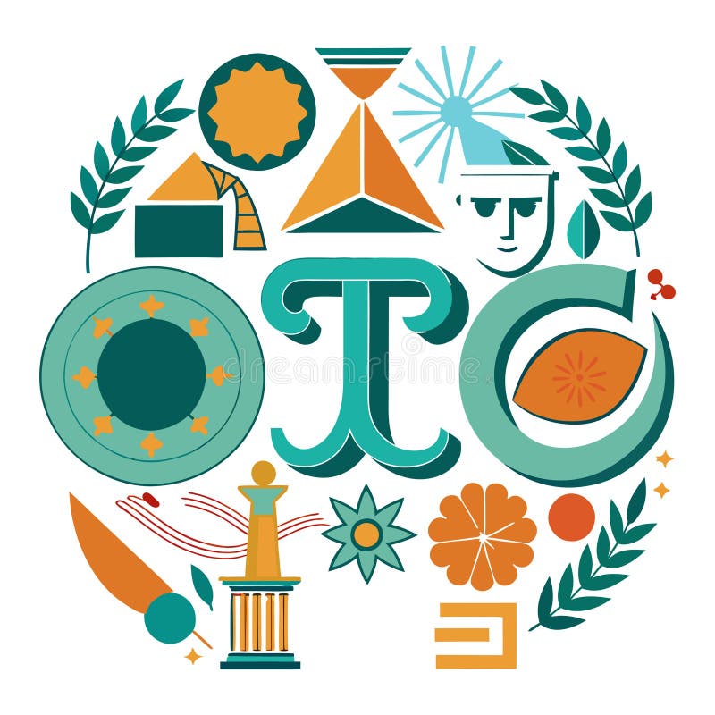 Greek Signs and Symbols Tattoo Different Greek Letter Stock ...