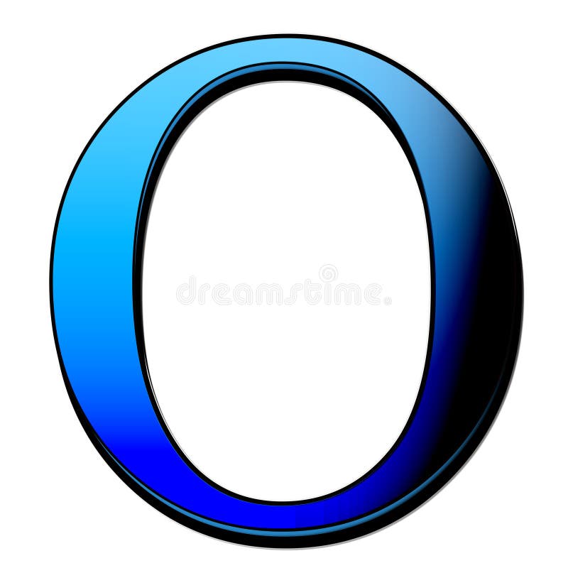A Large, Stylized Letter O with a Gradient Color Scheme Transitioning ...