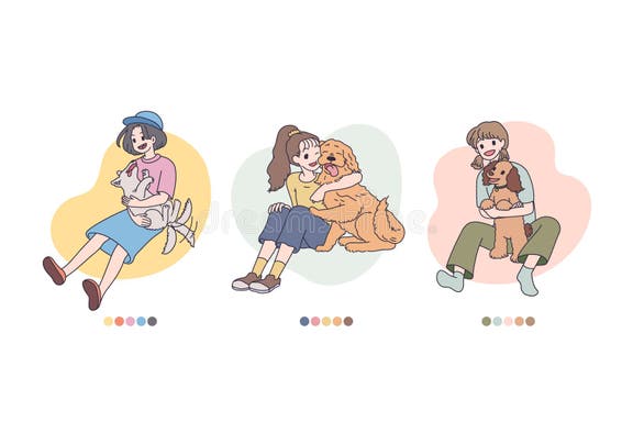 Happy Girl with Her Lovely Dog, True Friend, Best Friend, Hugging Cute ...