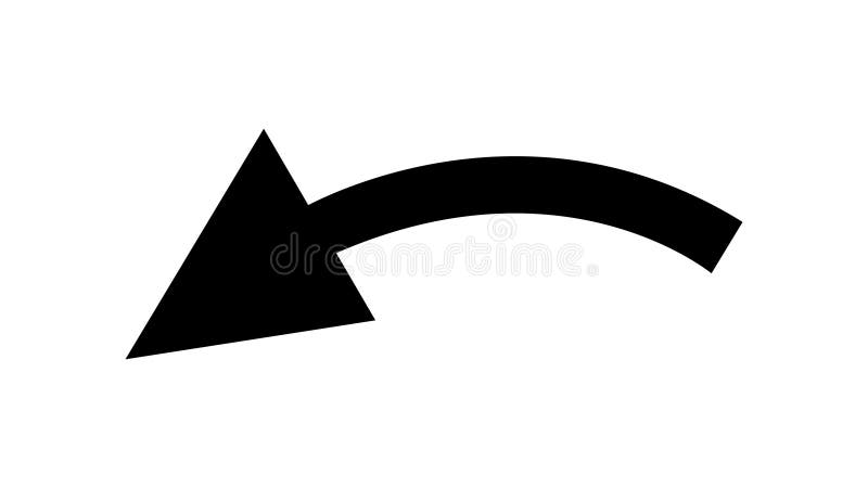 Curve arrow icon stock illustration. Illustration of commonly - 354092218