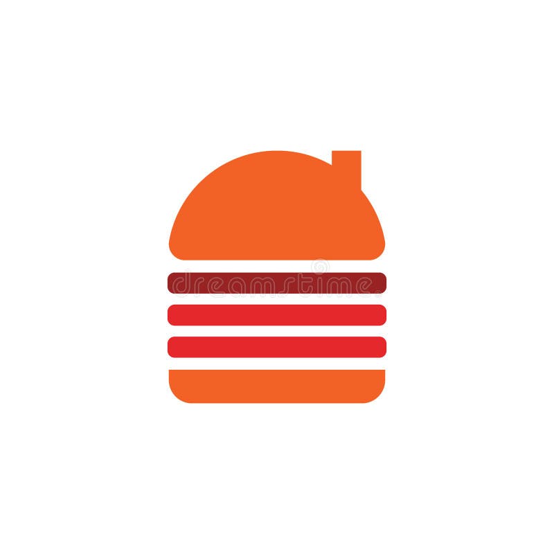 Red Burger Logo