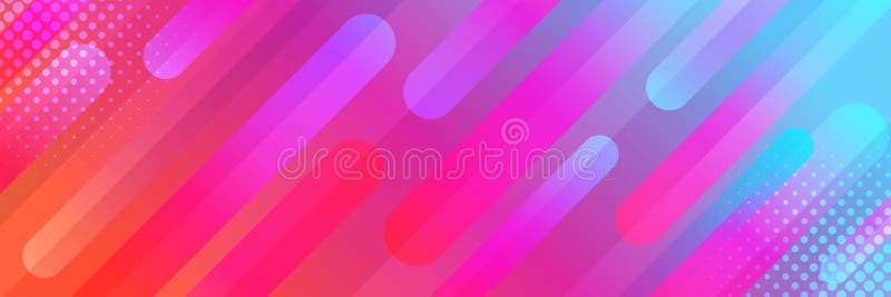 Colorful Abstract Dynamic Banner Background with Halftones. Gradient ...