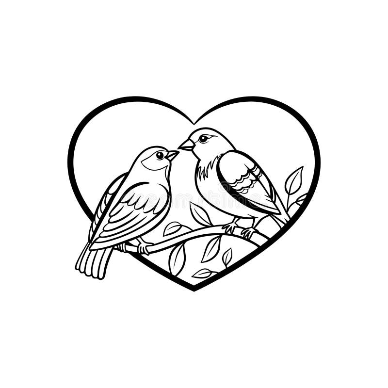 Heart Two Love Sign Vector Illustration. Stock Vector - Illustration of ...