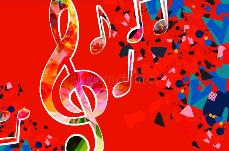 Musical Background, Play and Download Music Concept Stock Vector ...