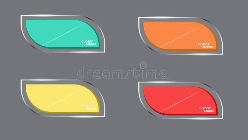 Digital Callout Titles Set. Futuristic Textboxes Templates, Stock ...