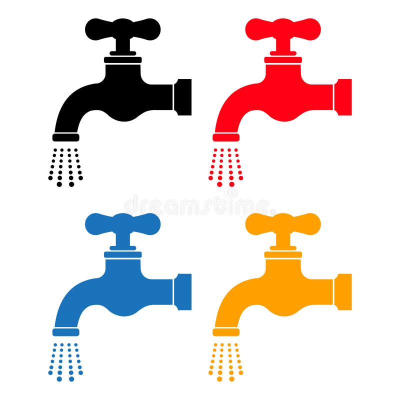 Water tap stock illustration. Illustration of device - 354885015