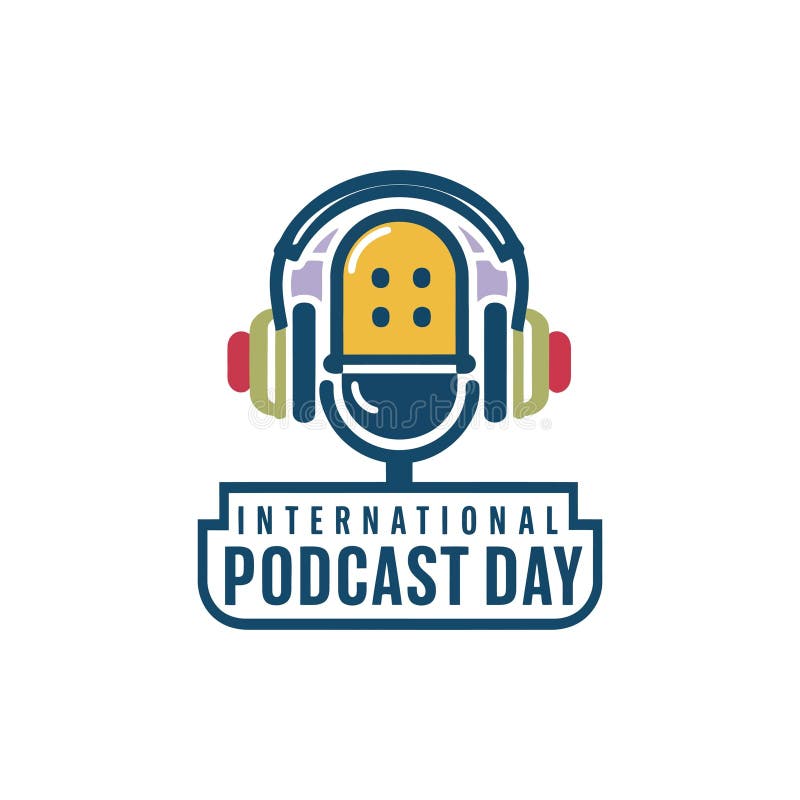 International Podcast Day Digital Illustration Stock Vector ...