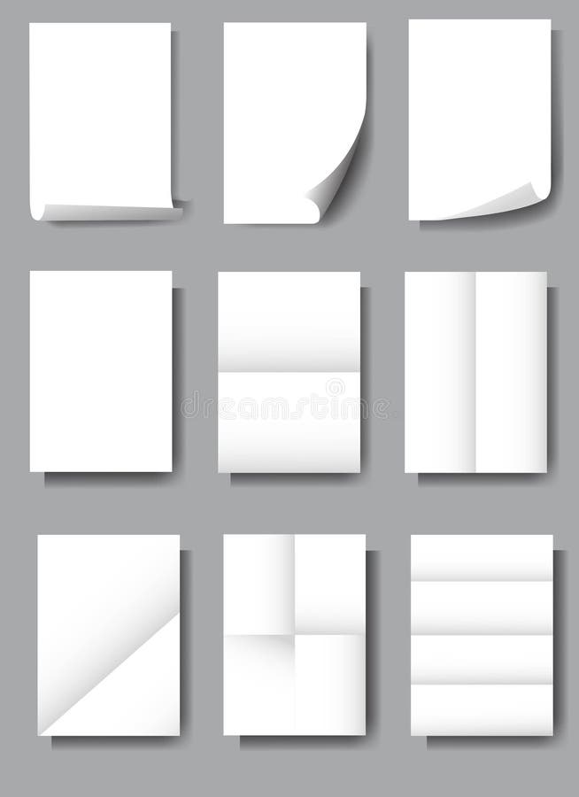 Curled Page. Paper Page Turning Corner Vector Illustration Stock Vector ...