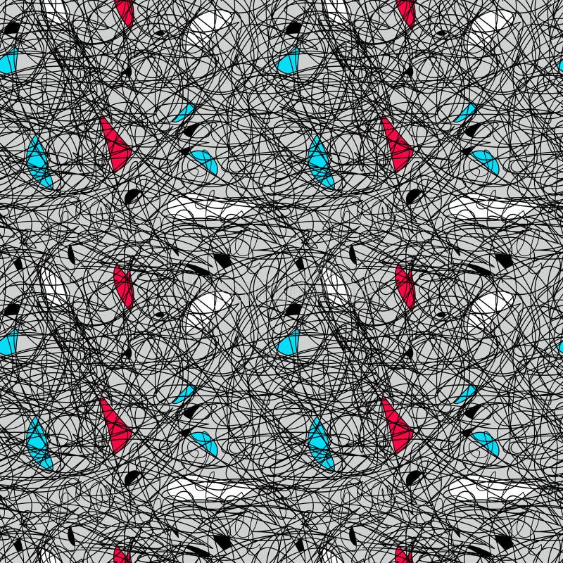 Confused Thread, Black and Red Spot are on the Abstract Pattern. Stock ...