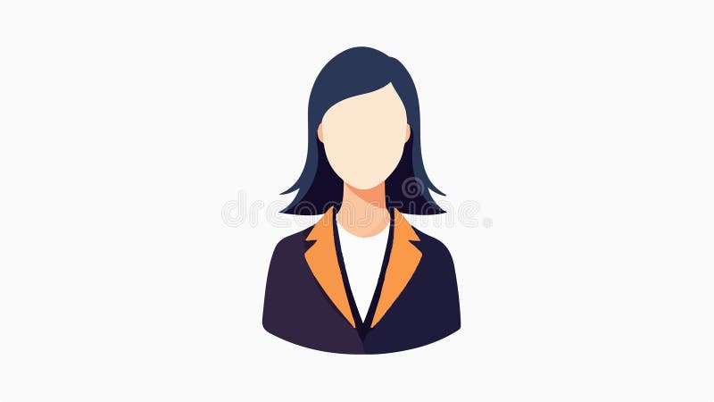 Faceless Formal Woman Vector Illustration Stock Vector - Illustration ...